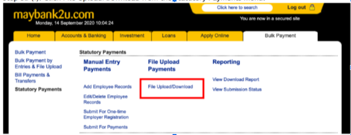 How to make salary and statutory payments via Maybank | PayrollPanda