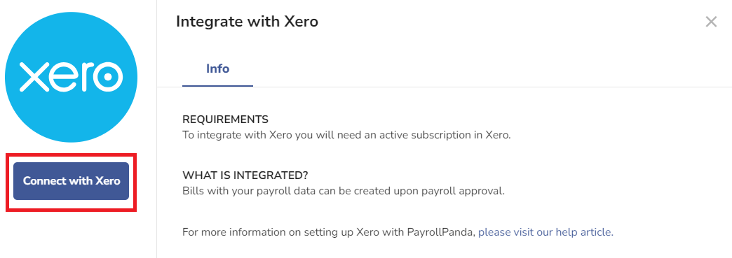 How to integrate Xero with PayrollPanda? | PayrollPanda